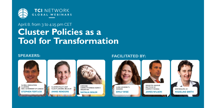 TCI Network | TCI Global Webinar 'Cluster policies as a tool for transformation'
